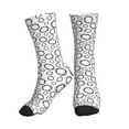 Crew Socks for Women Men sketch Abstract circles shape Athletic Calf ...