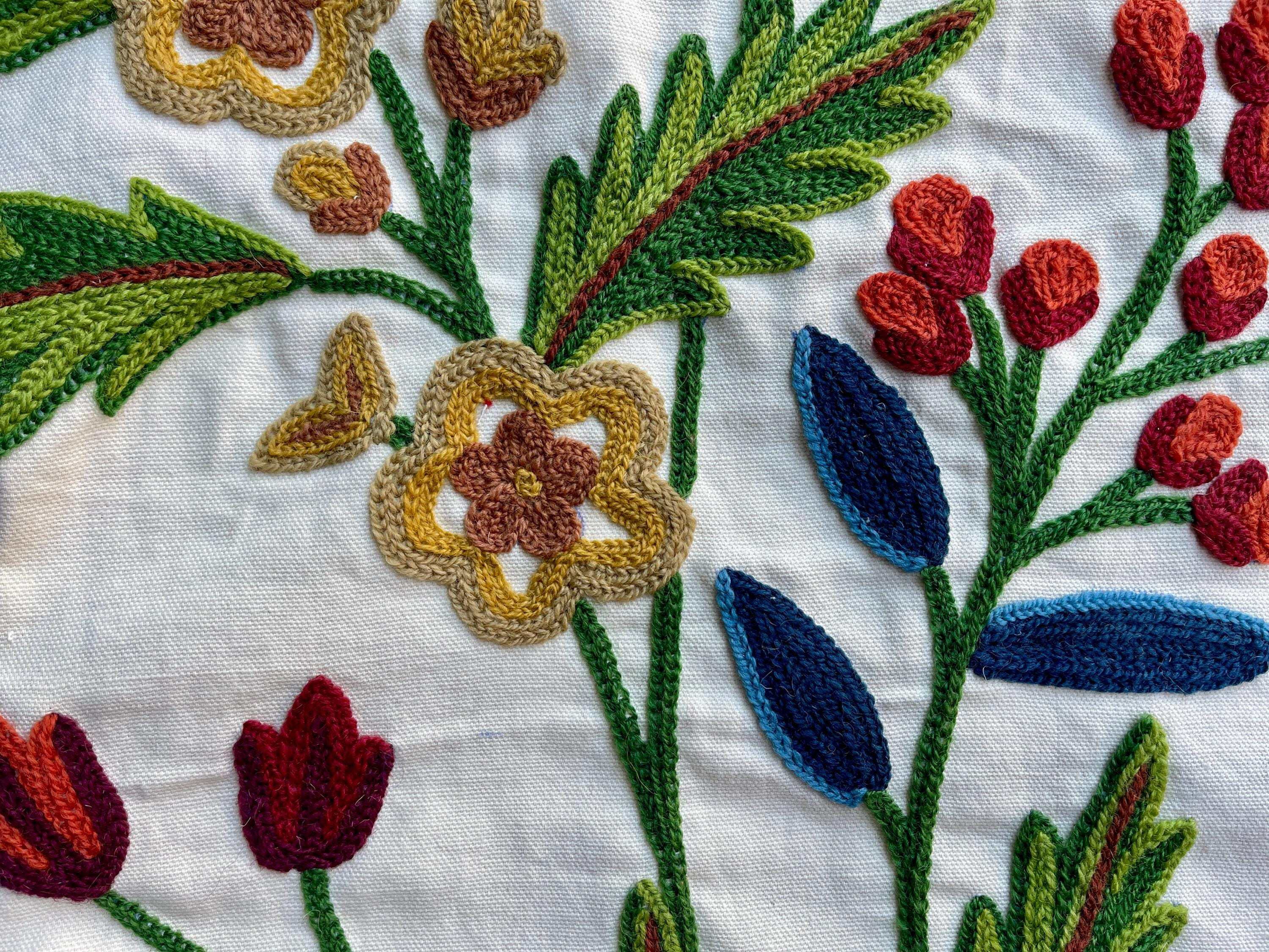 Crewel Embroidery Fabric - Walmart.com