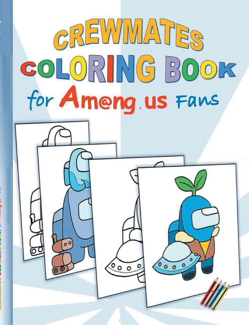 Crewmates Coloring Book for Am@ng.us Fans: drawing, paintbook, painting ...
