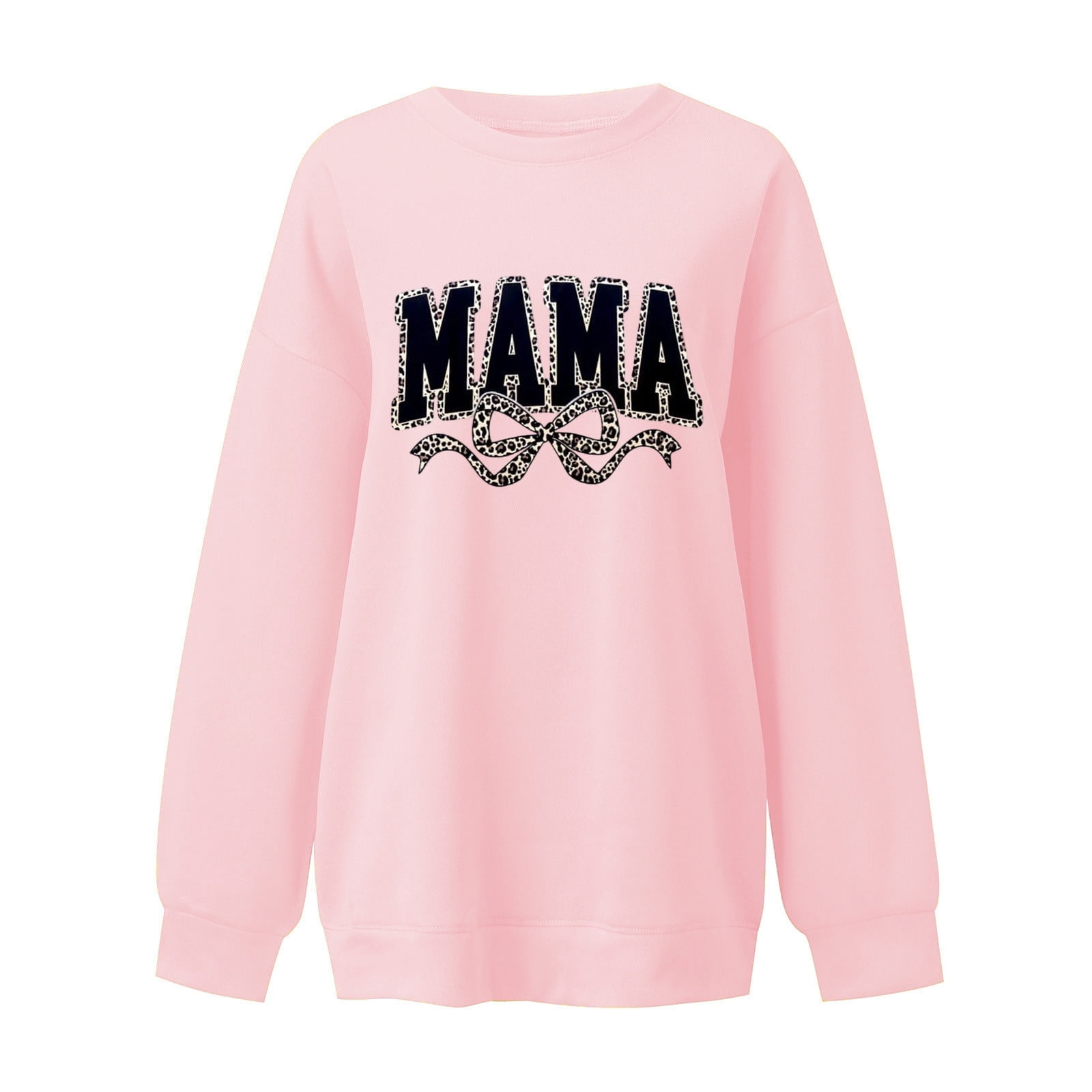 Crewneck Mama Sweatshirt Women Oversized Trendy Letter Graphic Long ...