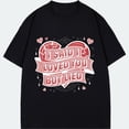 Crewneck T Shirt Black I Said I Loved You But Lied Heart Design ...