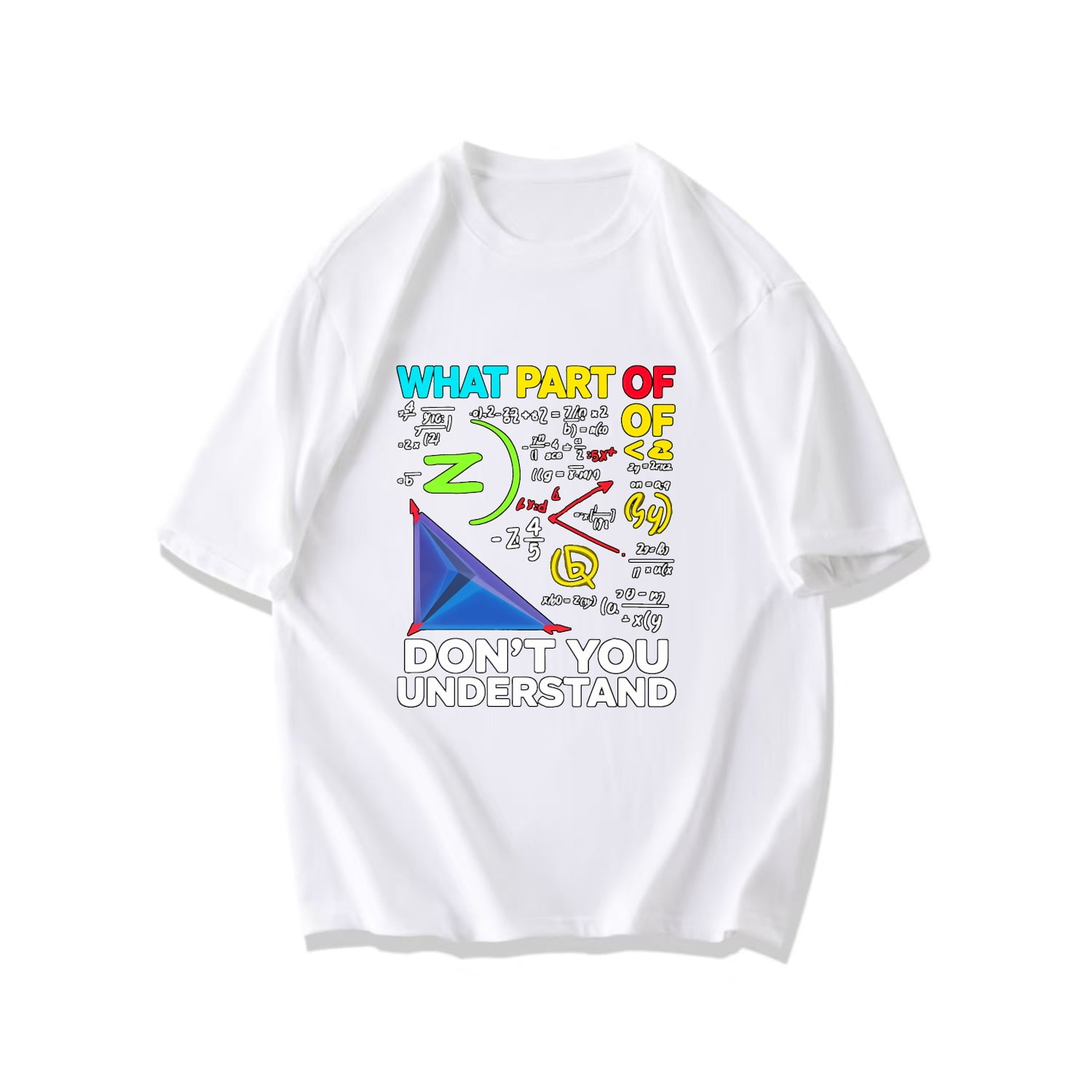 Crewneck T Shirt Black Math Equations And What Part Of Z Don T You ...