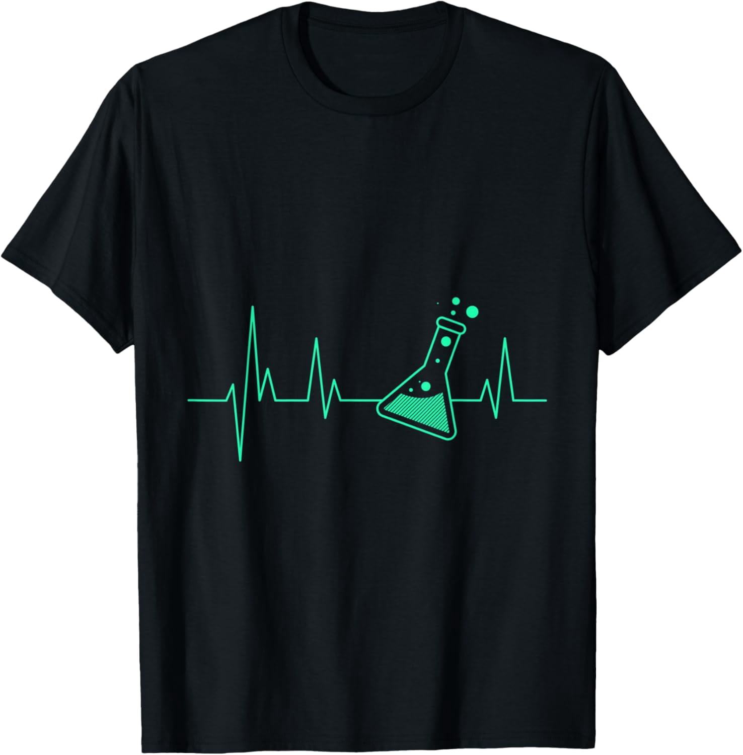 Crewneck Unisex Tee - Chemist Heartbeat Chemistry ECG Labor Chemistry ...