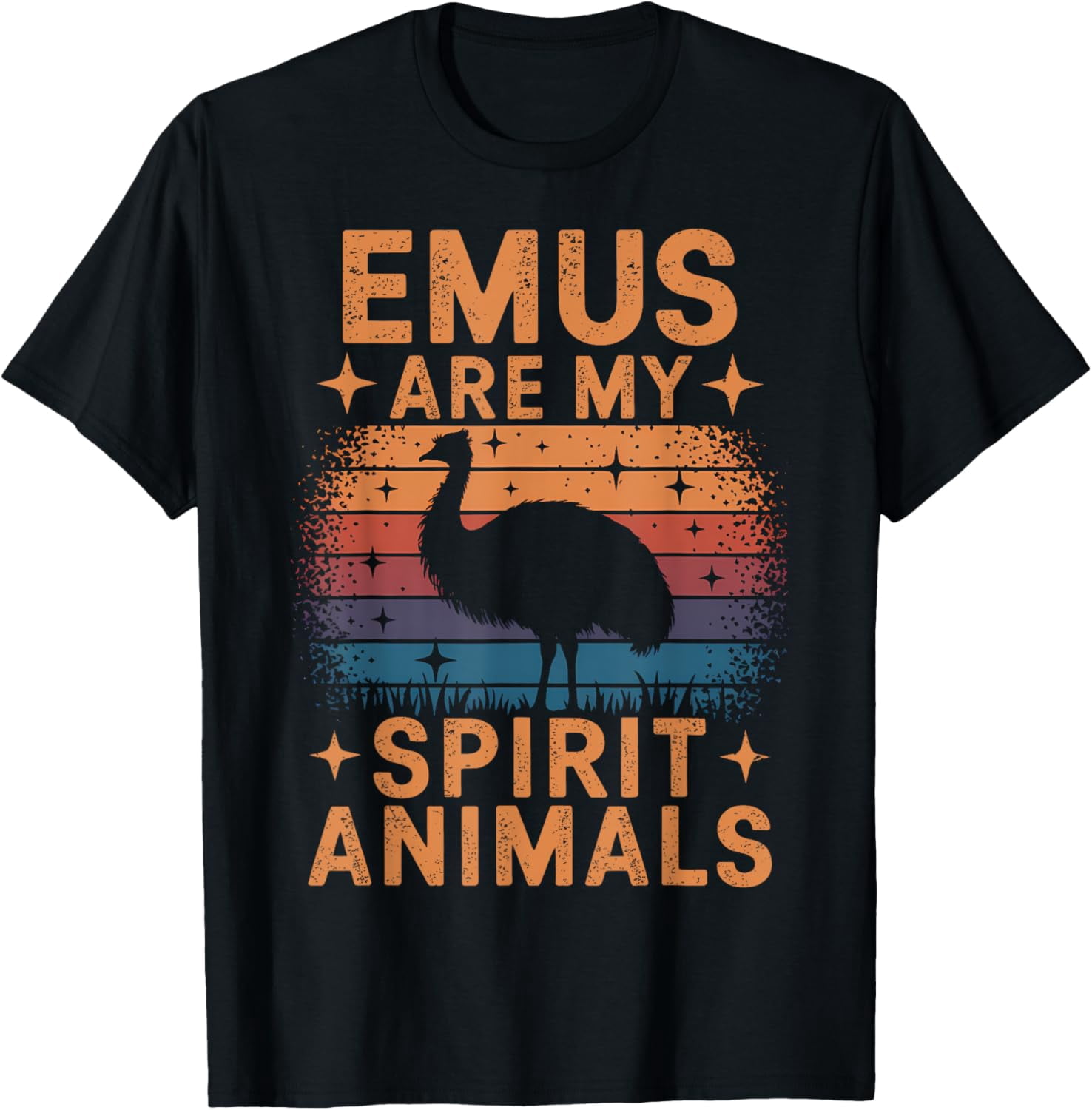 Crewneck Unisex Tee - Emus Spirit Animals Emu T-Shirt - Walmart.com
