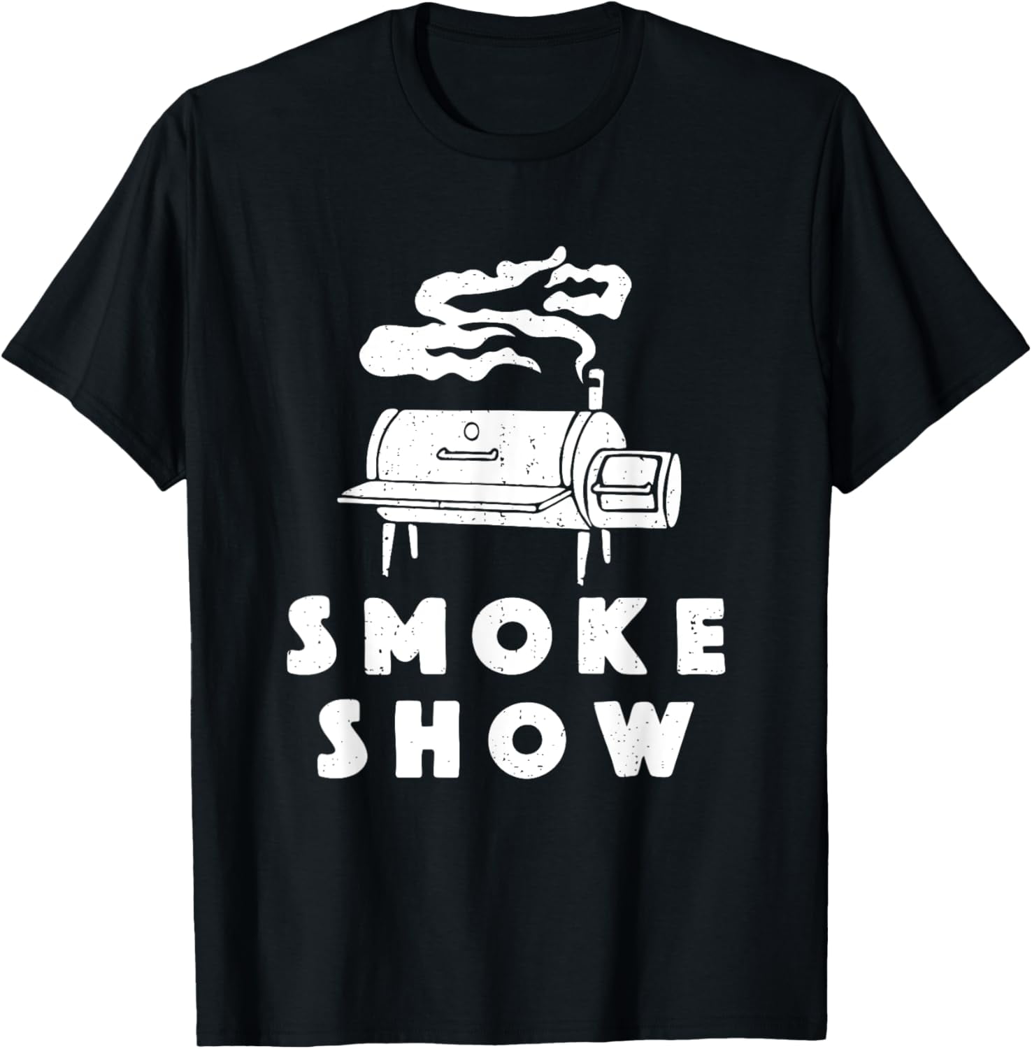 Crewneck Unisex Tee - Smoke Show Funny BBQ Grilling Meat Grill Burnt ...