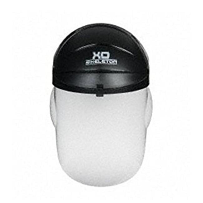 Crews XO Skeleton Nylon Ratchet Headgear with Clear Faceshield, Black ...