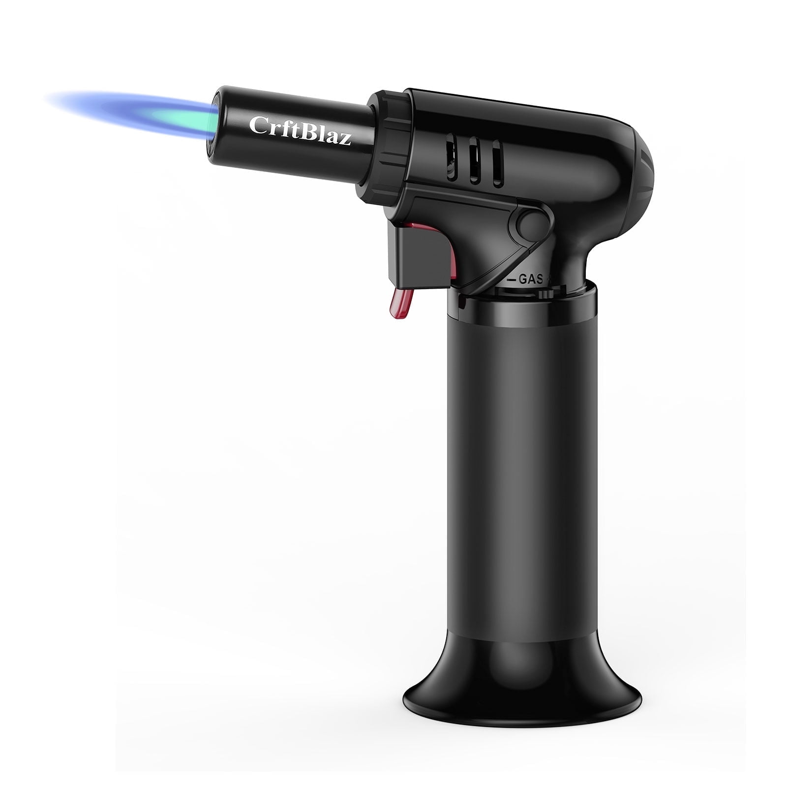CrftBlaz Butane Torch with Fuel Gauge, Refillable Soldering Torch with ...