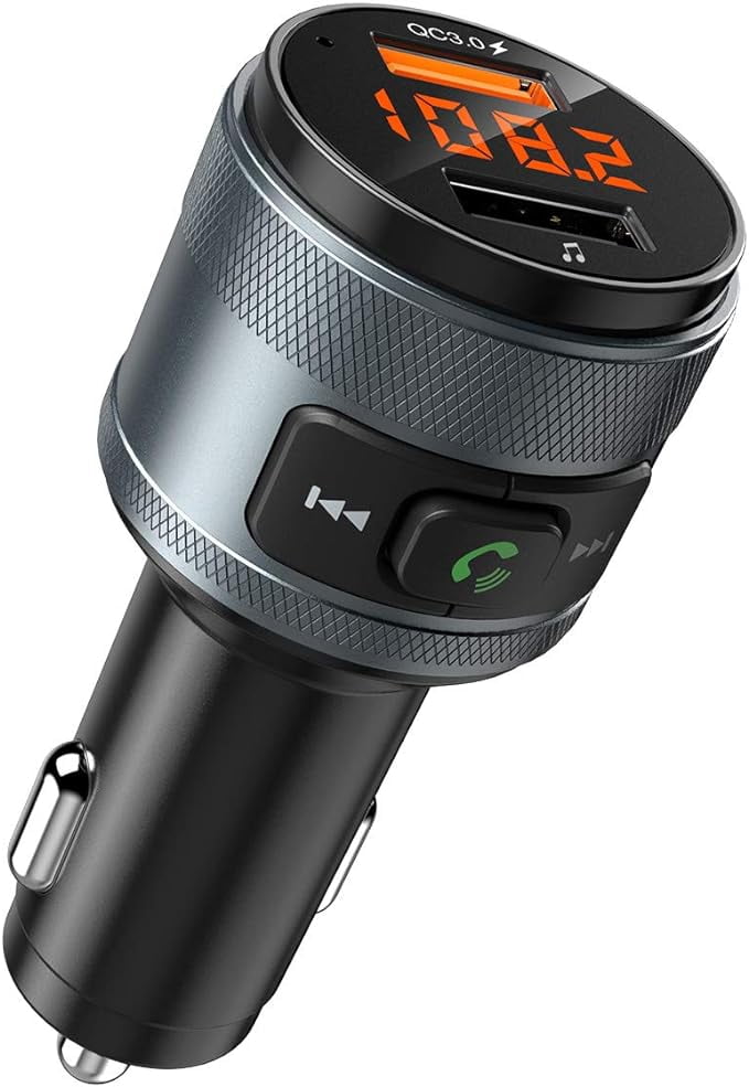 Criacr Bluetooth FM Transmitter for Car, Wireless Radio Transmitter ...