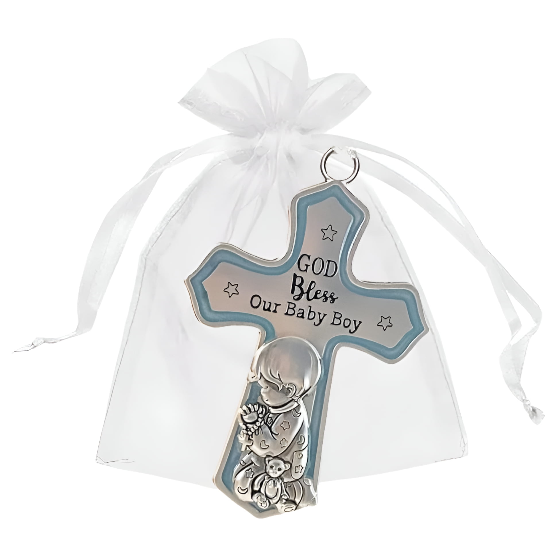 Crib Cross Boy "God Bless Our Baby Boy" - Walmart.com