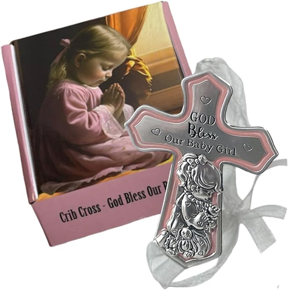 Crib Cross God Bless This Baby Girl Baptism Gifts for Baby Girls ...
