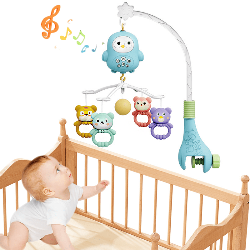 Crib Mobile with Music and Lights, Baby Mobiles for Cribs, Nursery ...