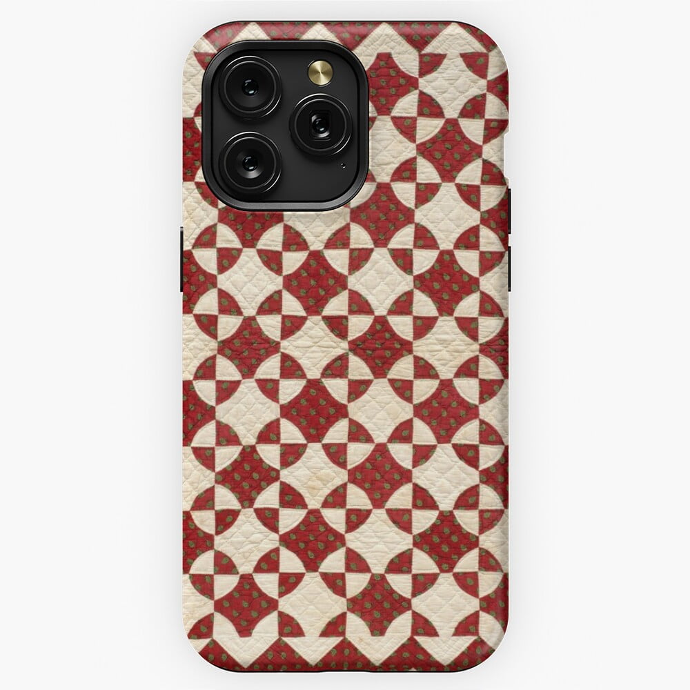 Crib Quilt Mill Wheel Patchwork Pattern Design iPhone Case 17 11 12 13 ...