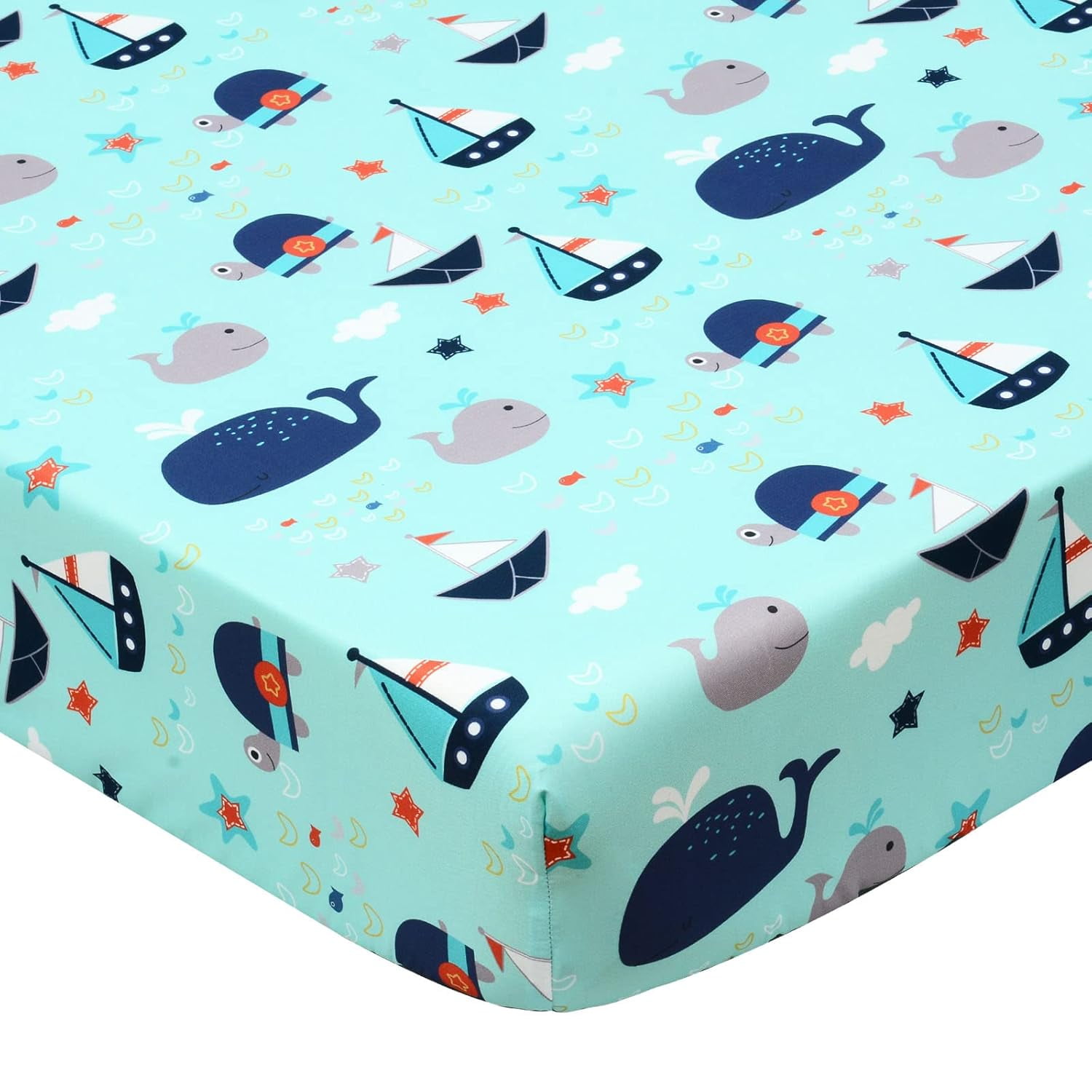 Crib Sheets for Boys Fitted Baby Sheet for Standard Crib Toddler ...