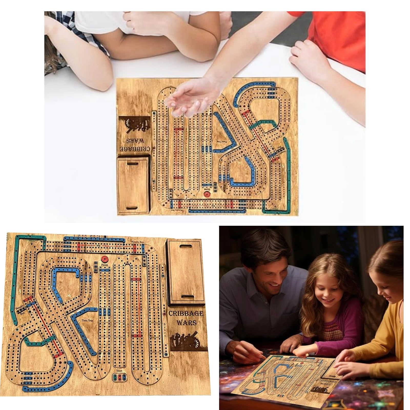 Cribbage Wars Board Game 2024 - New Wooden with Storage. Play Cribbage ...