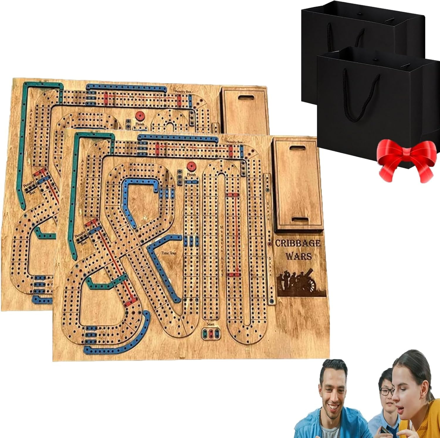 Cribbage Wars Board Game, Cribbage Board, Cribbage Board Game Set ...