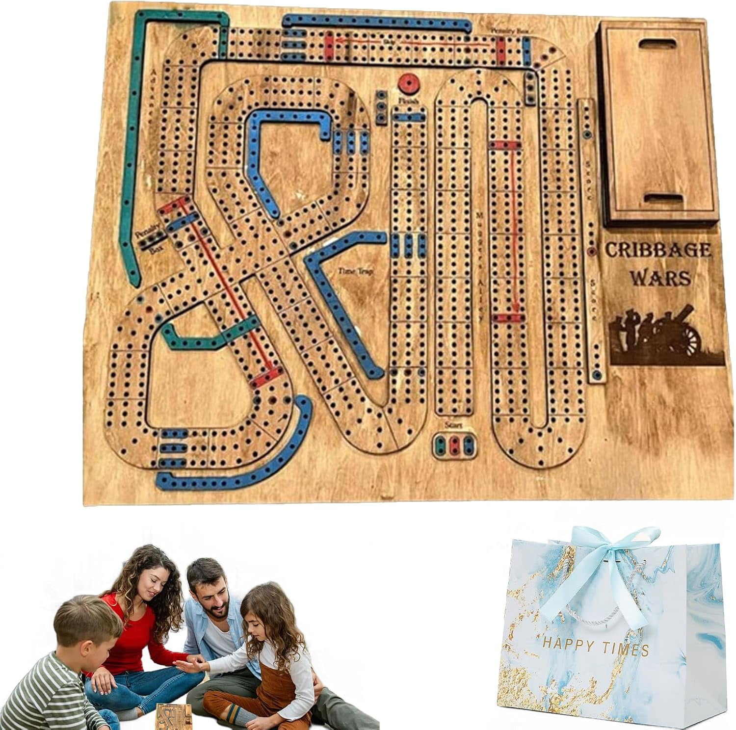 Cribbage Wars Board Game, Cribbage Board Game Set, Cribbage War Game ...