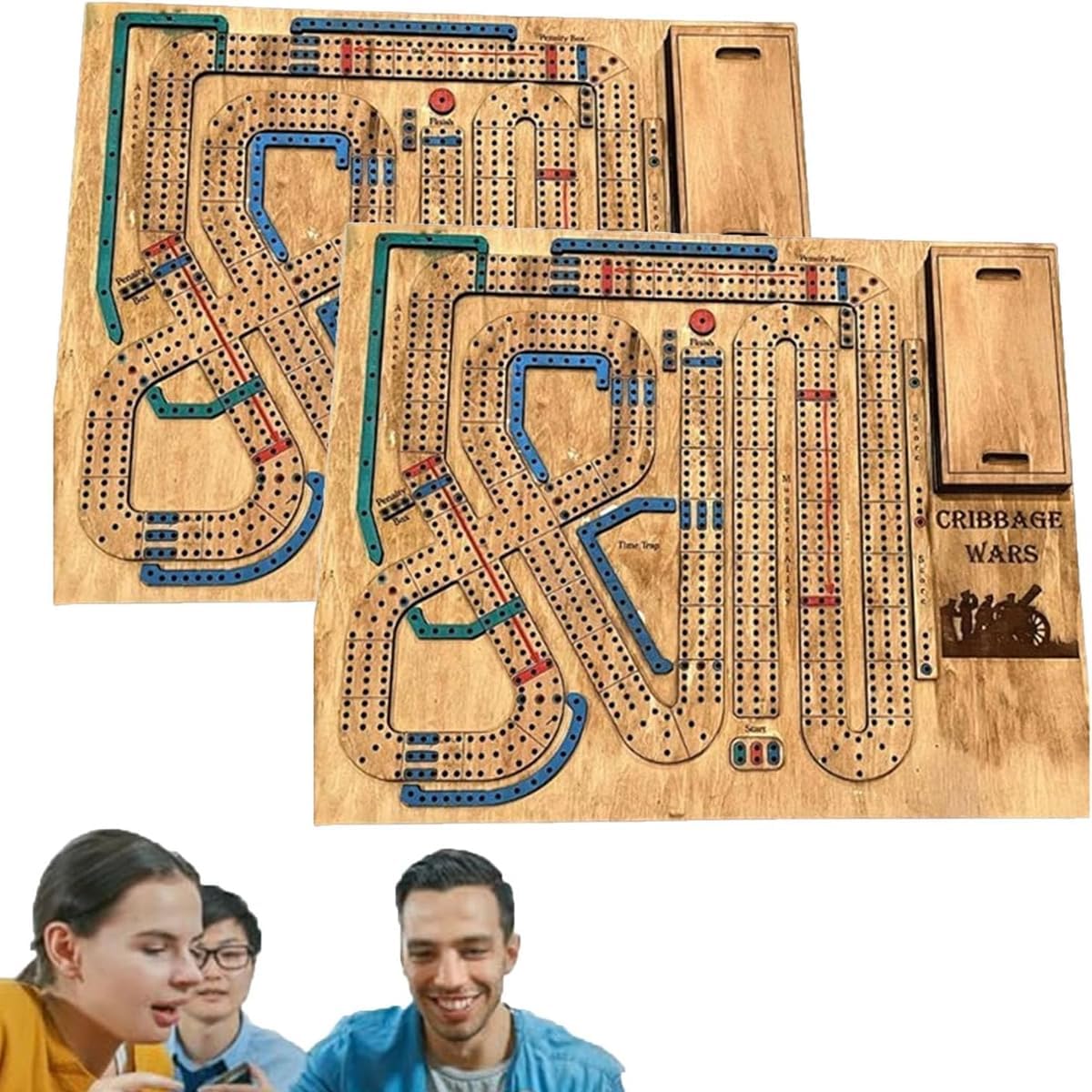 Cribbage Wars Board Game,Cribbage Boards Unique,Cribbage War Game ...