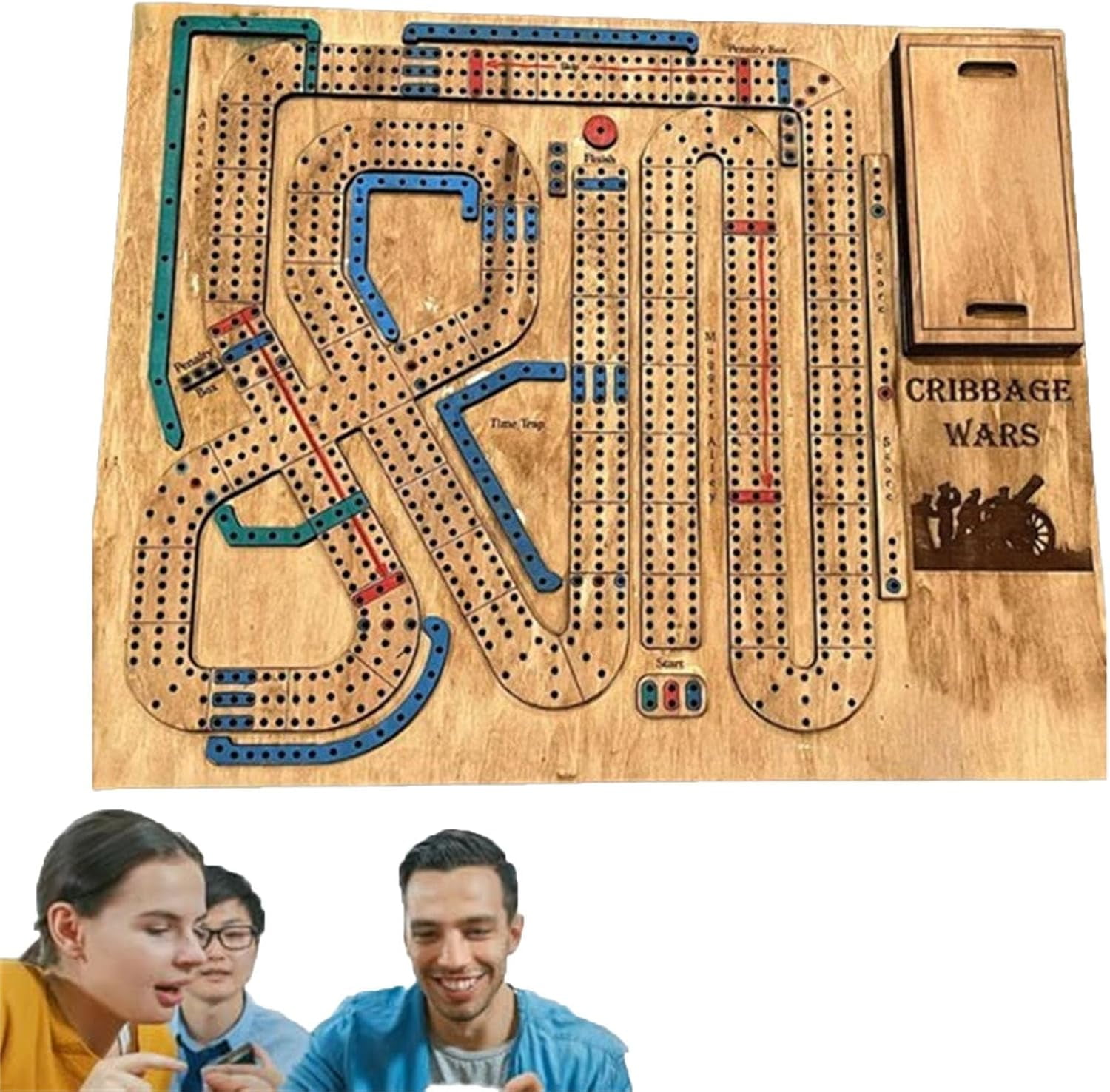 Cribbage Wars Board Game,Cribbage Boards Unique,Cribbage War Game ...