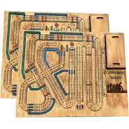Marbles and Jokers Multi-Player Board Game, Large Solid Pine Game Board ...