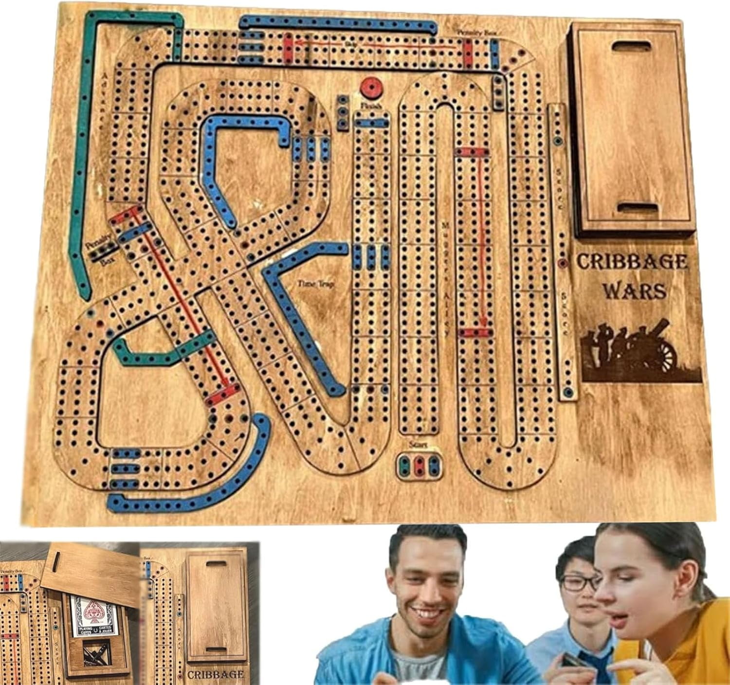 Cribbage Wars Board Game, Cribbage Board Game Set, Cribbage Boards ...