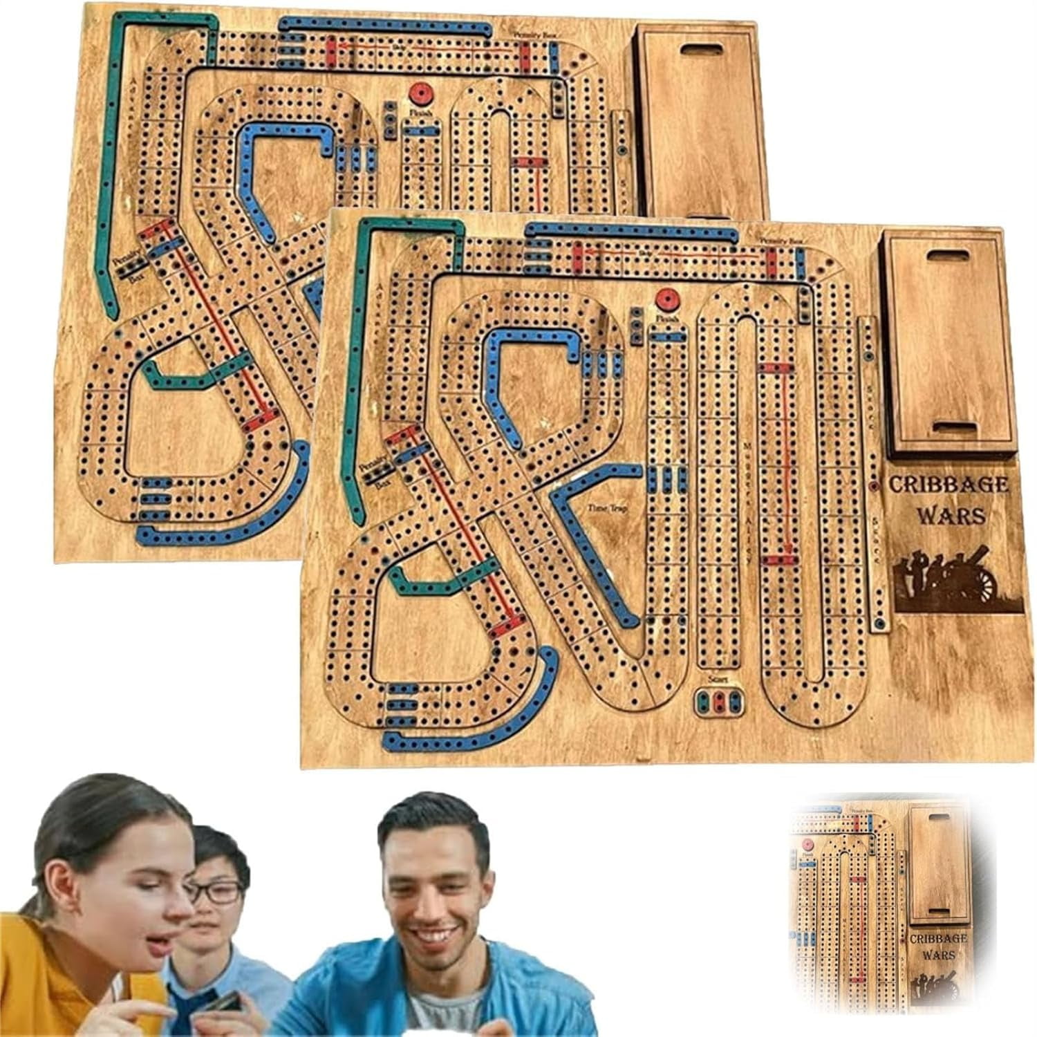 Cribbage Wars Board Game, Cribbage War Game, Cribbage Board Game Set ...
