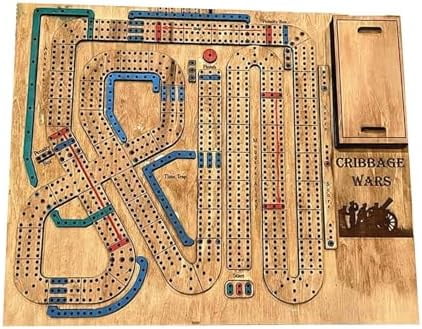 Cribbage Wars Board Game Cribbage Board Cribbage War Game Wooden ...