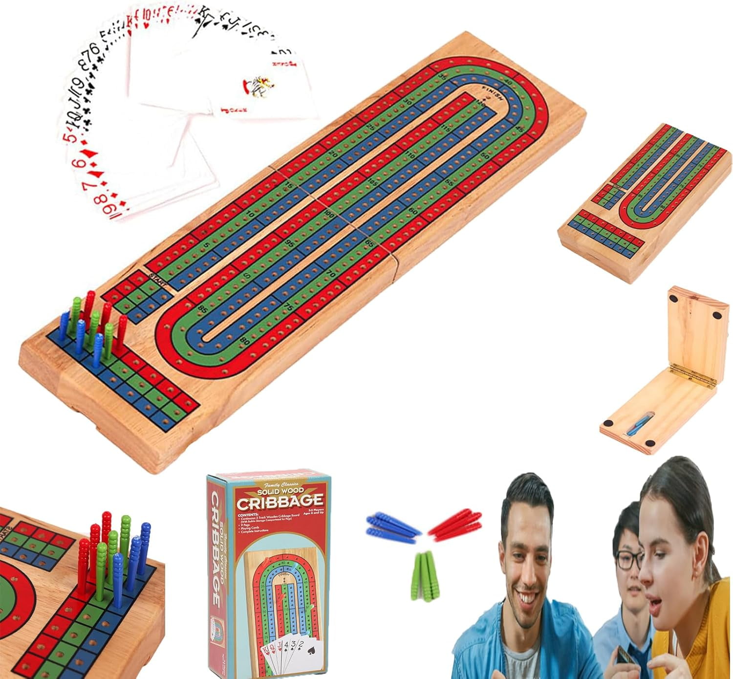 Cribbage Wars Board Game, Wooden Cribbage War Game, Cribbage Unique War ...