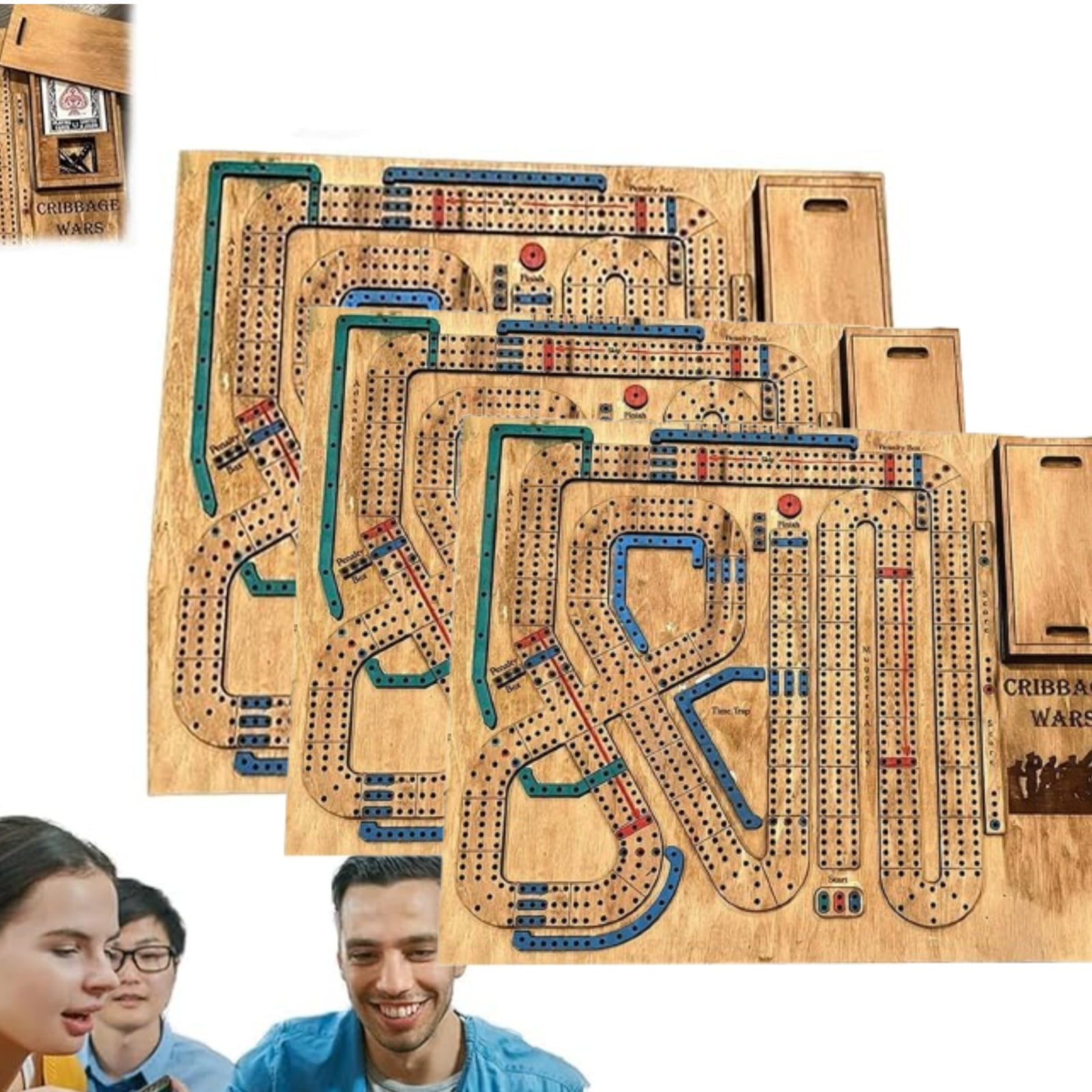 Cribbage Wars Board Game and Cribbage Boards Unique: A Great Cribbage ...