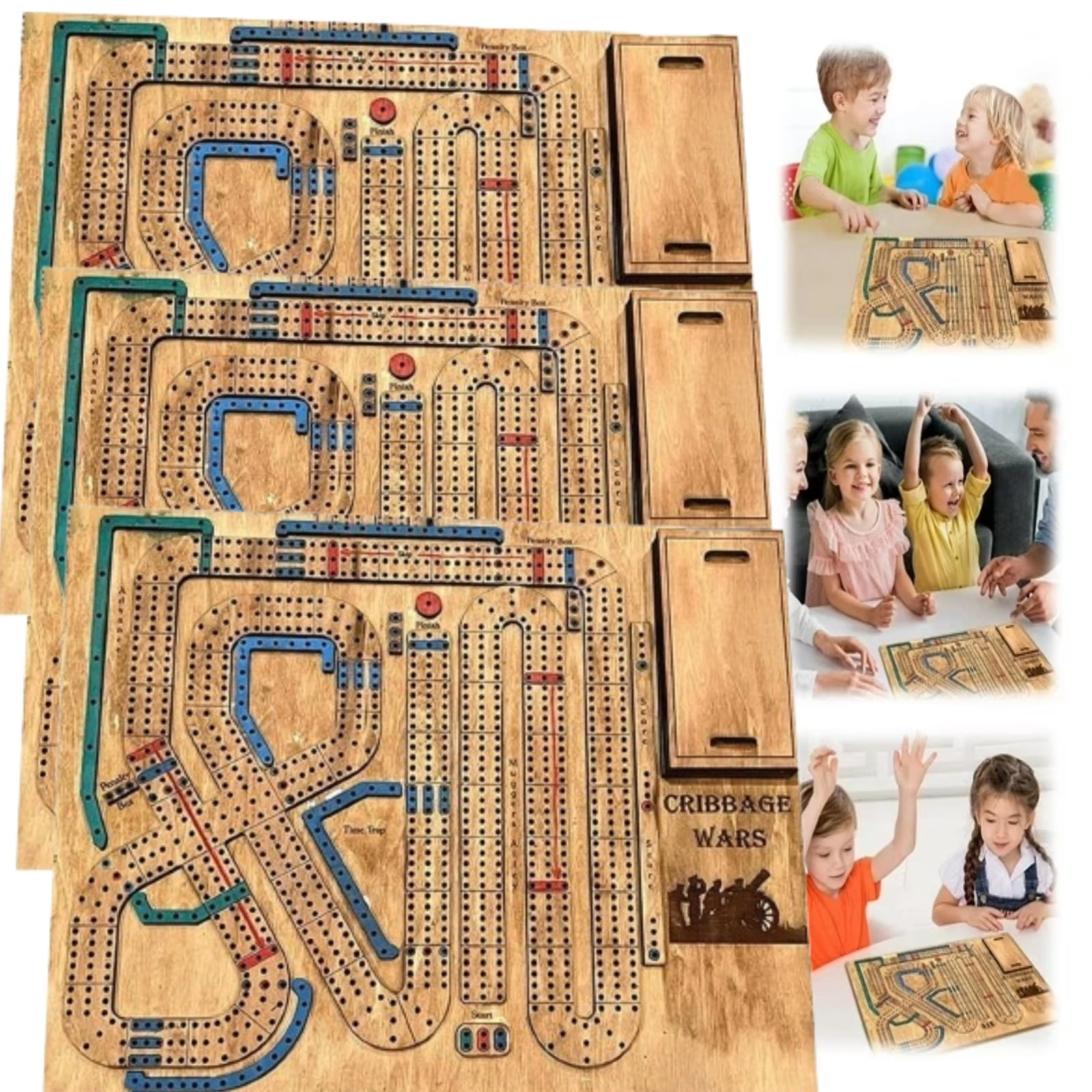 Cribbage Wars Board Game and Cribbage War Game: 2024's Best Wooden ...