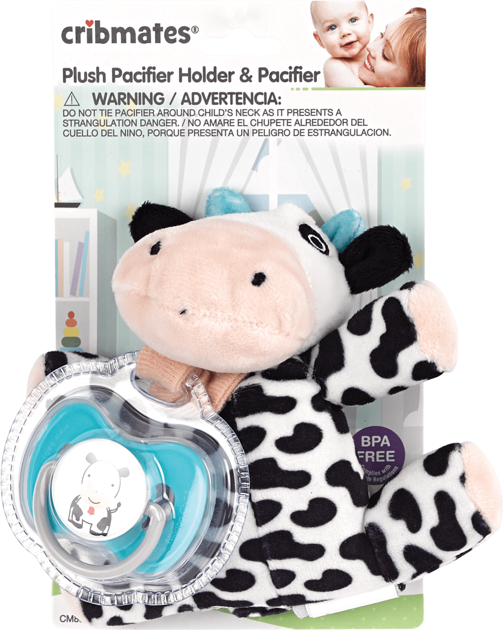 Cribmates Plush Pacifer Holder And Pacifer - Walmart.com