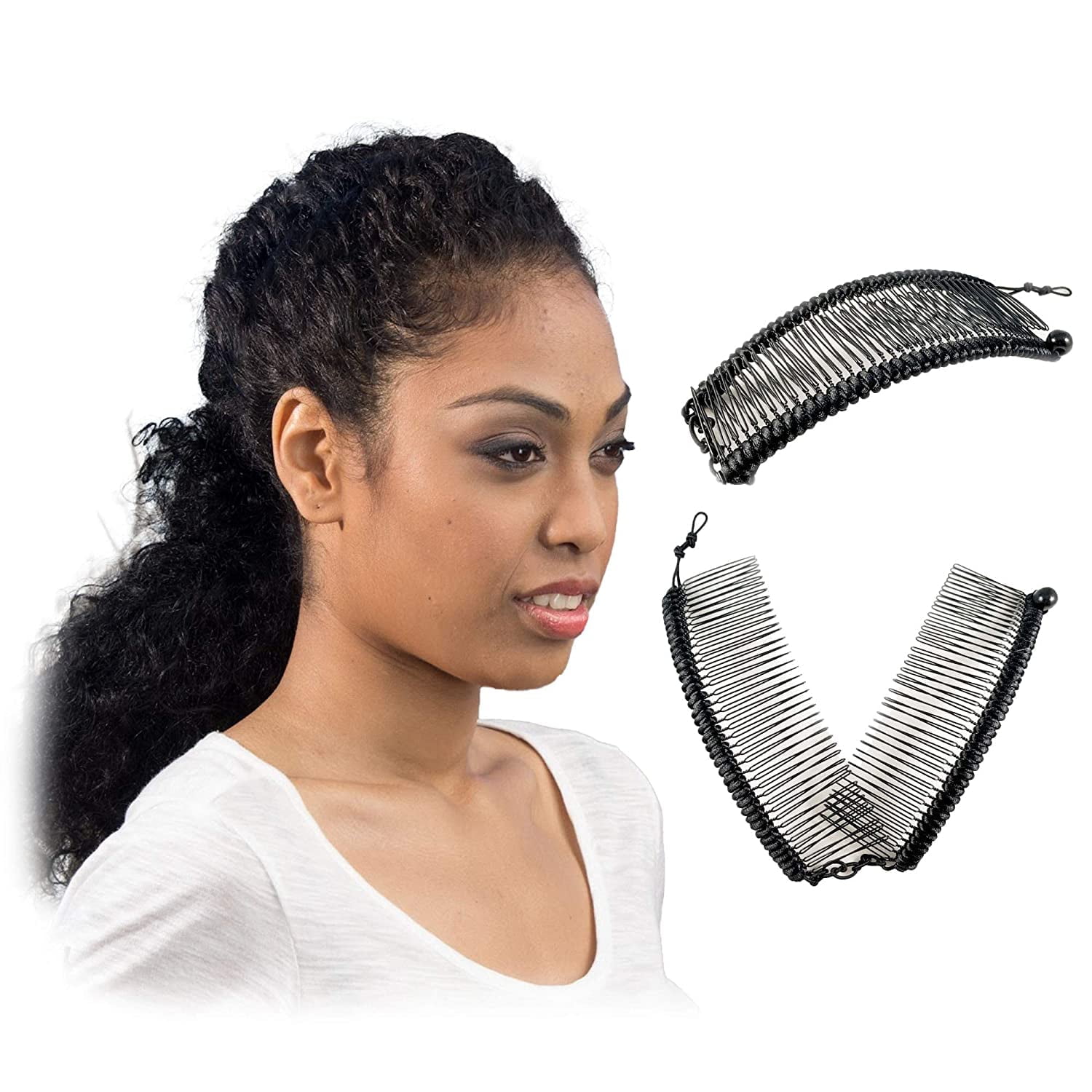 Cribun Original Stretch Banana Clip for Fine Thin & Short Hair ...