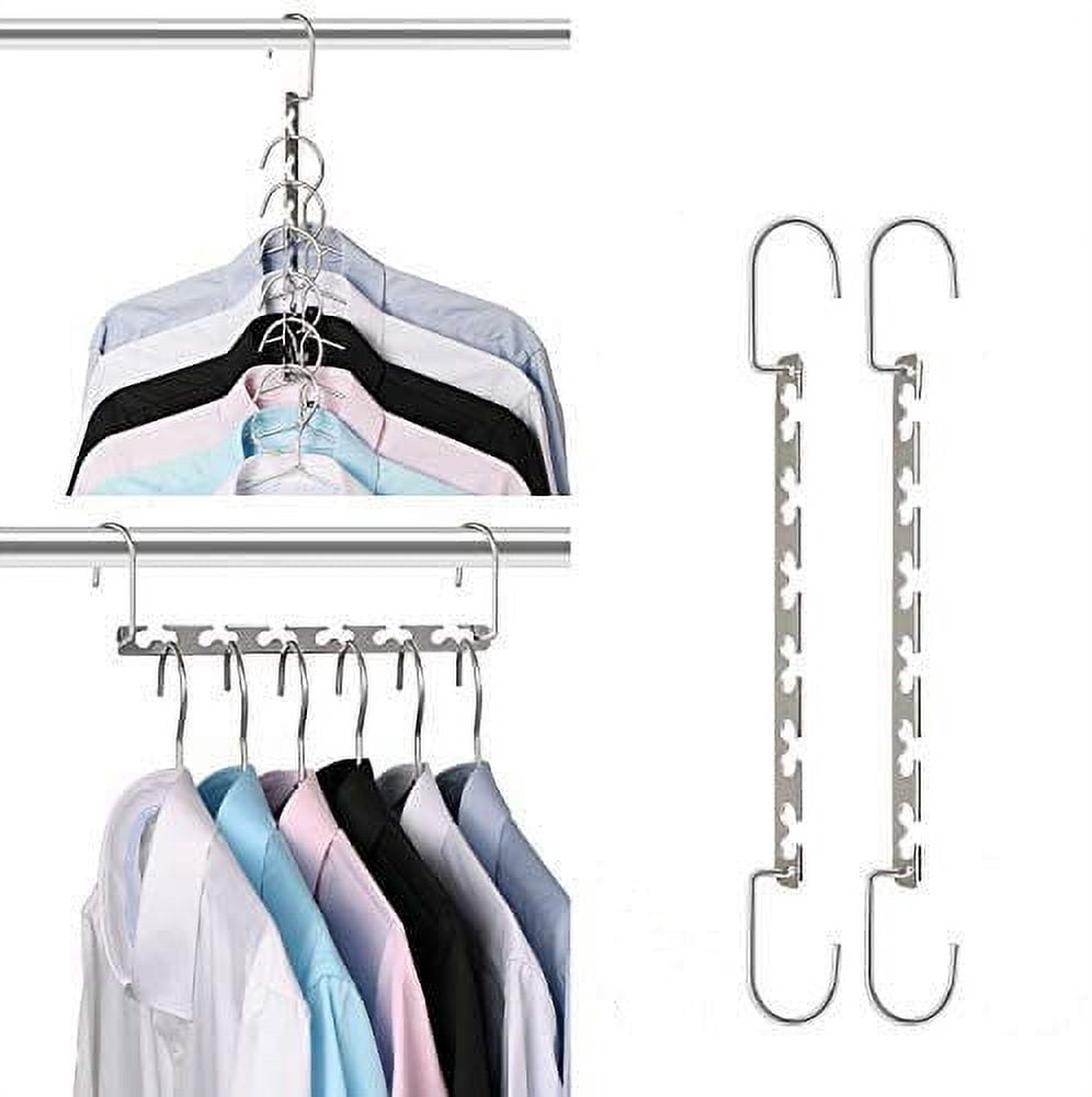 Cribun Space Saving Hangers Metal Hanger Magic Cascading Hanger Closet ...