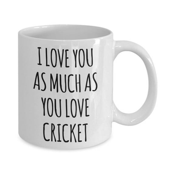 Cricket Boyfriend Gifts Cricket Husband Mug I Love You as Much as You ...