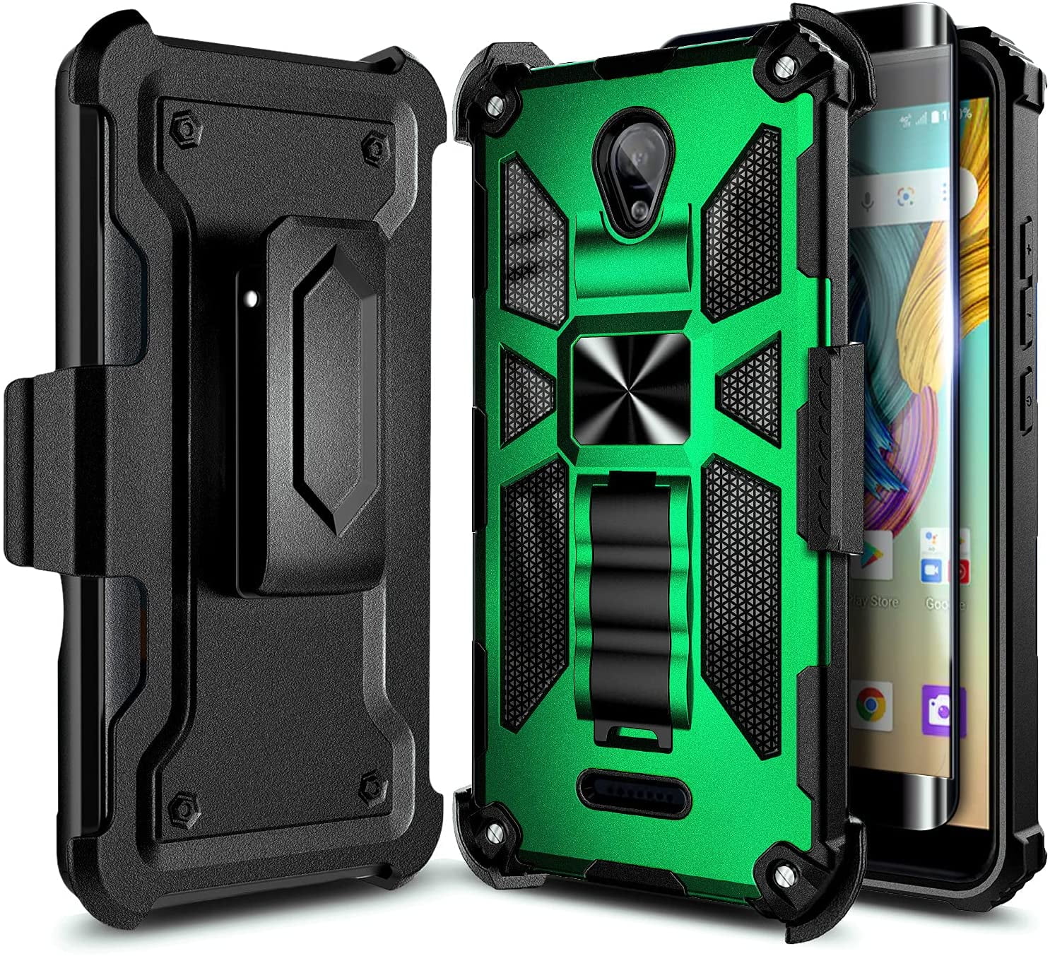 Cricket Icon 2 Phone Case with Tempered Glass Screen Protector (Full ...