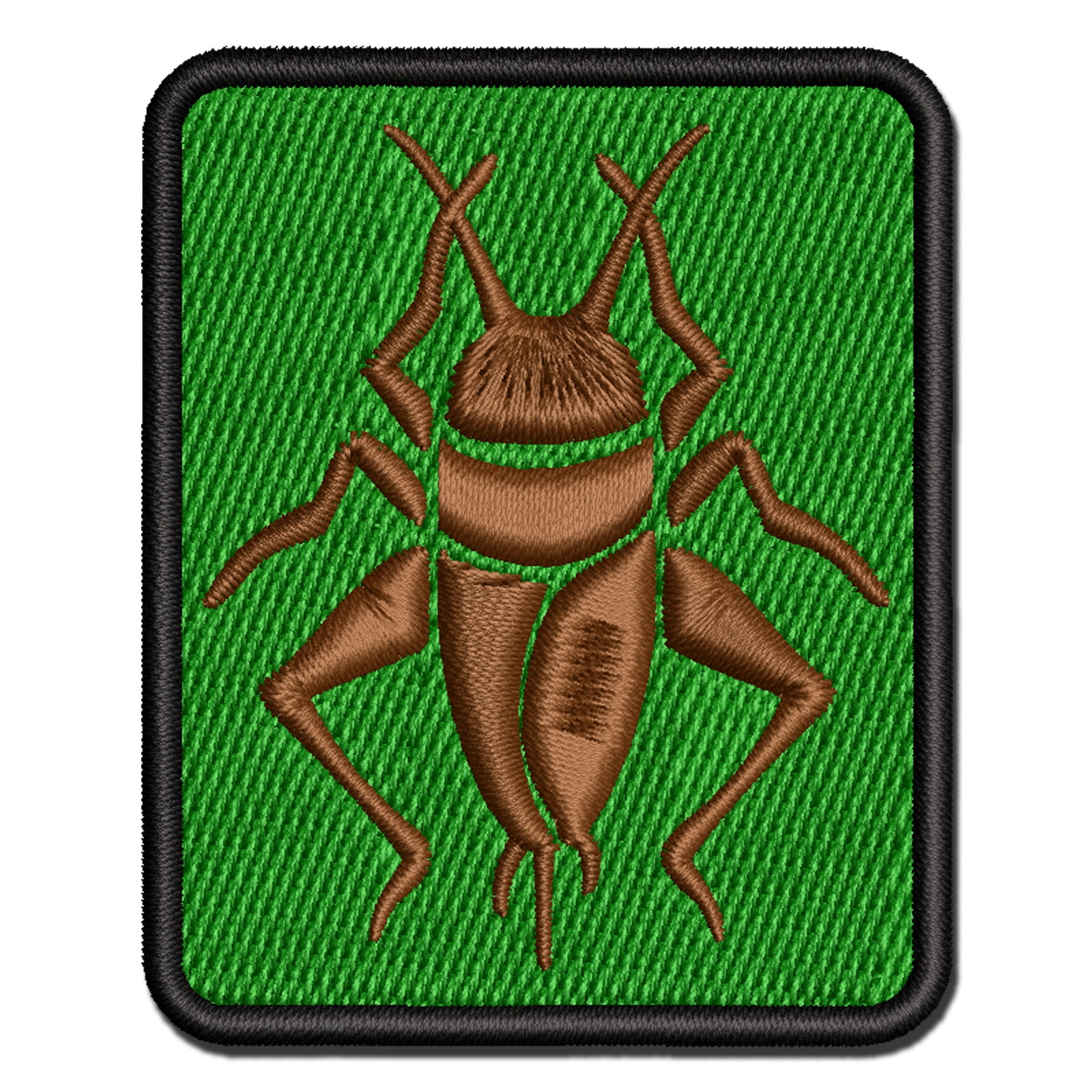 Cricket Insect Bug Applique Multi-Color Embroidered Hook & Loop Patch ...