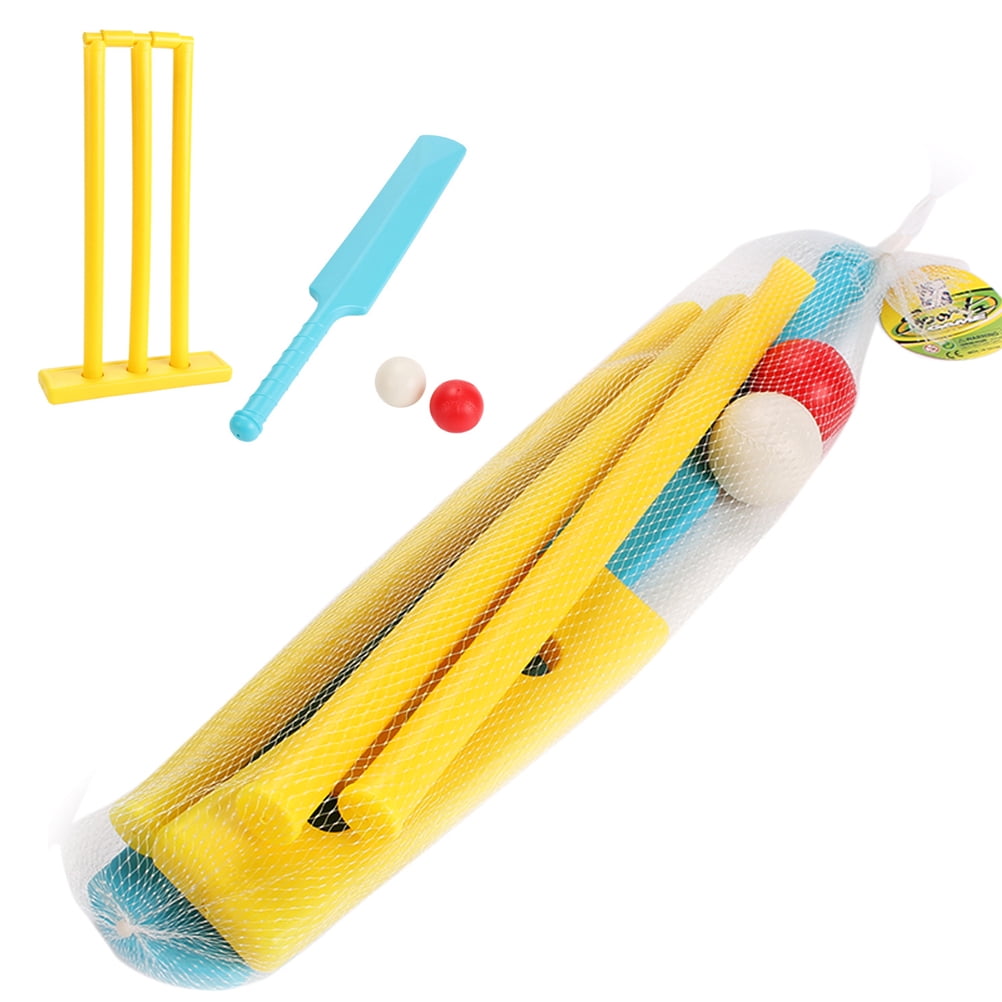 Childs Cricket Bat Stumps Kids Set Sports Toy Toddler - Walmart.com
