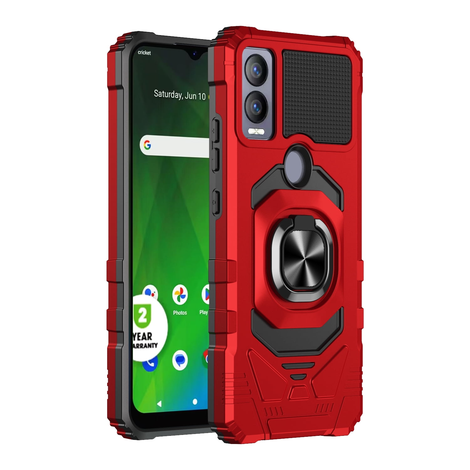 New Frontier Shockproof Back Cover Cell Phone Case for Cricket Magic 5G ...