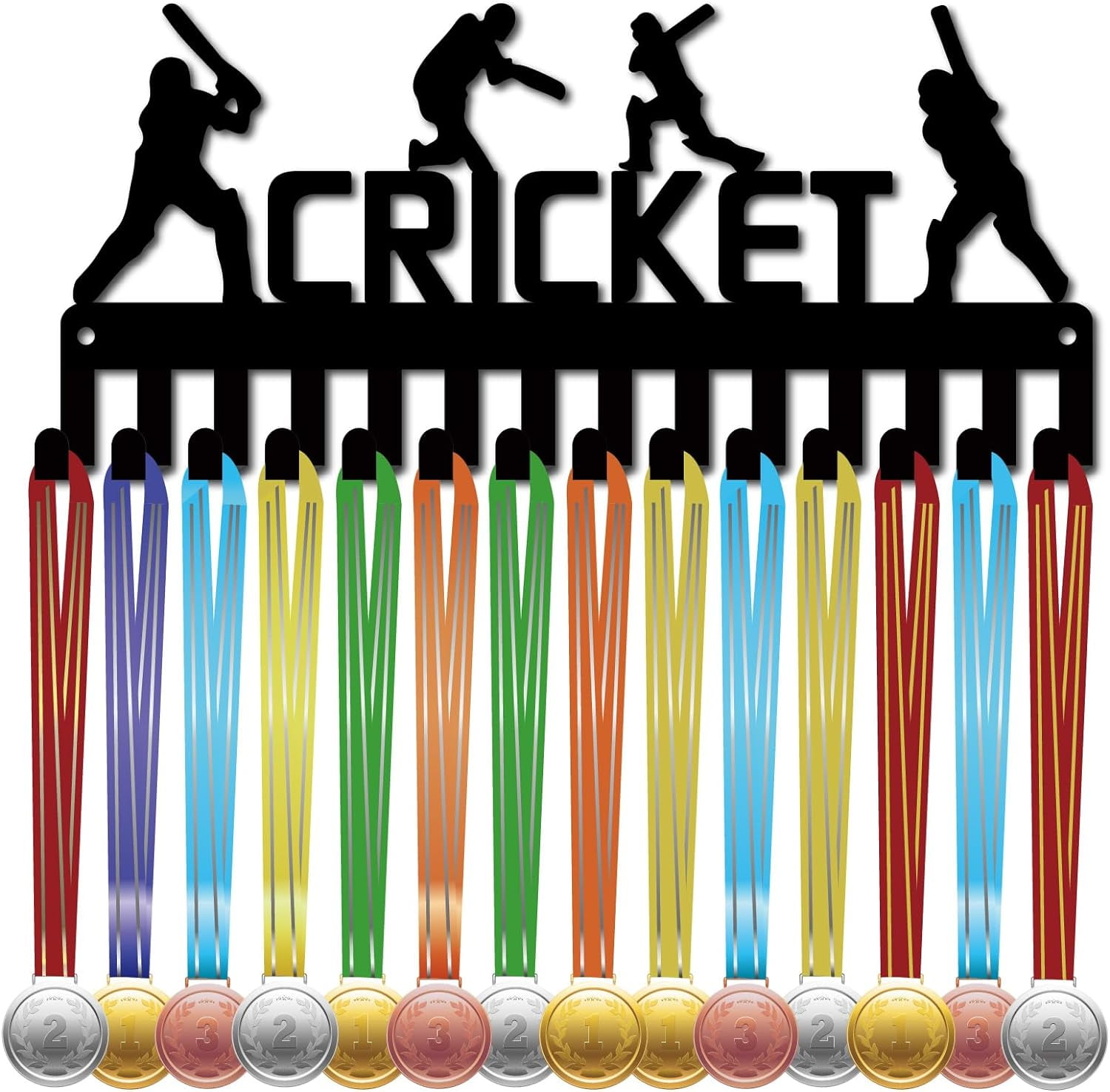 Cricket Medal Hanger Medals Display Rack Metal Iron Sports Hanging ...