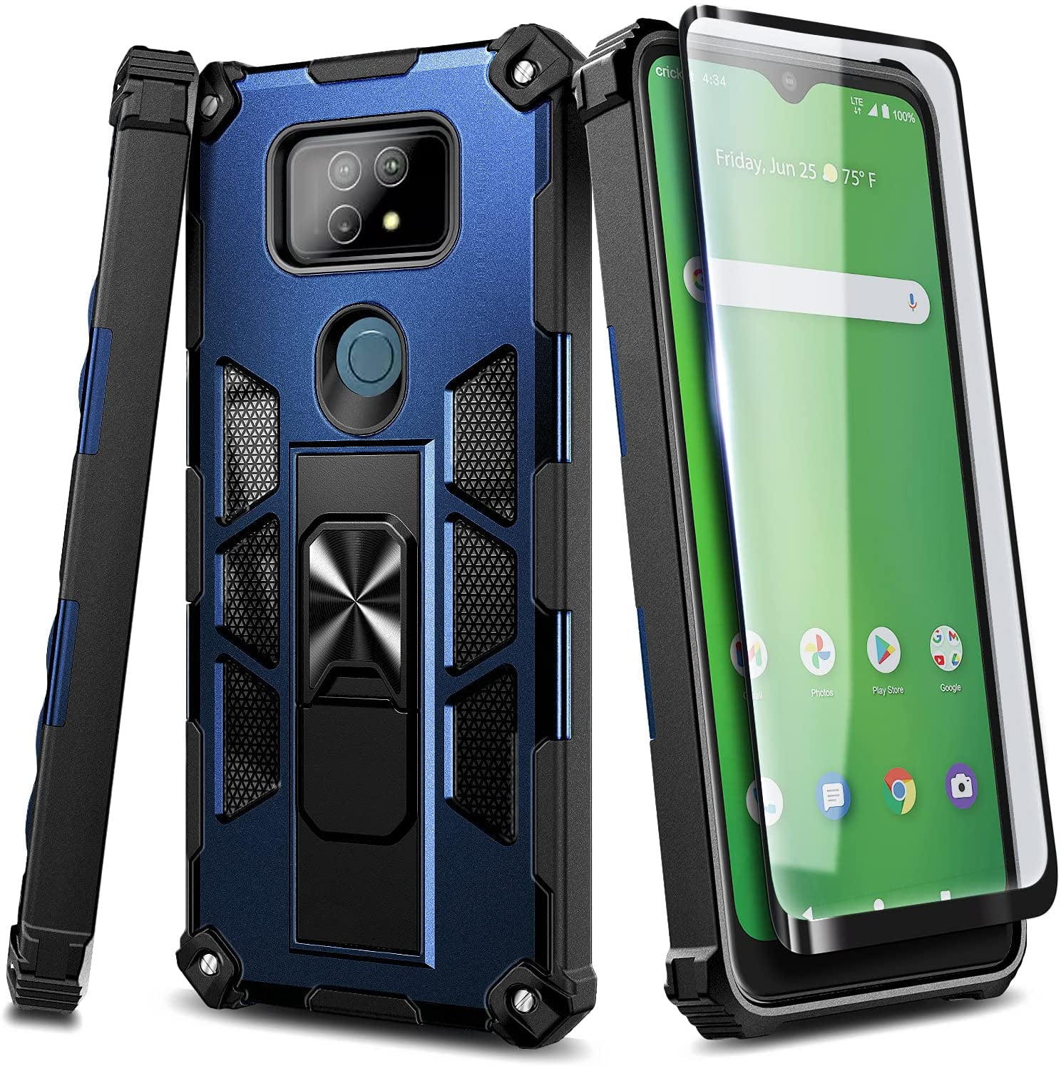 Cricket Ovation 2 / AT&T Maestro Max (2021) Phone Case with Tempered ...