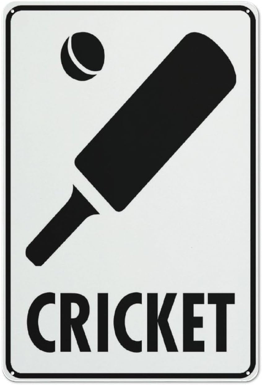 Cricket Sign Outdoor Metal Sign - 12 X 8 Metal Signs For Business ...