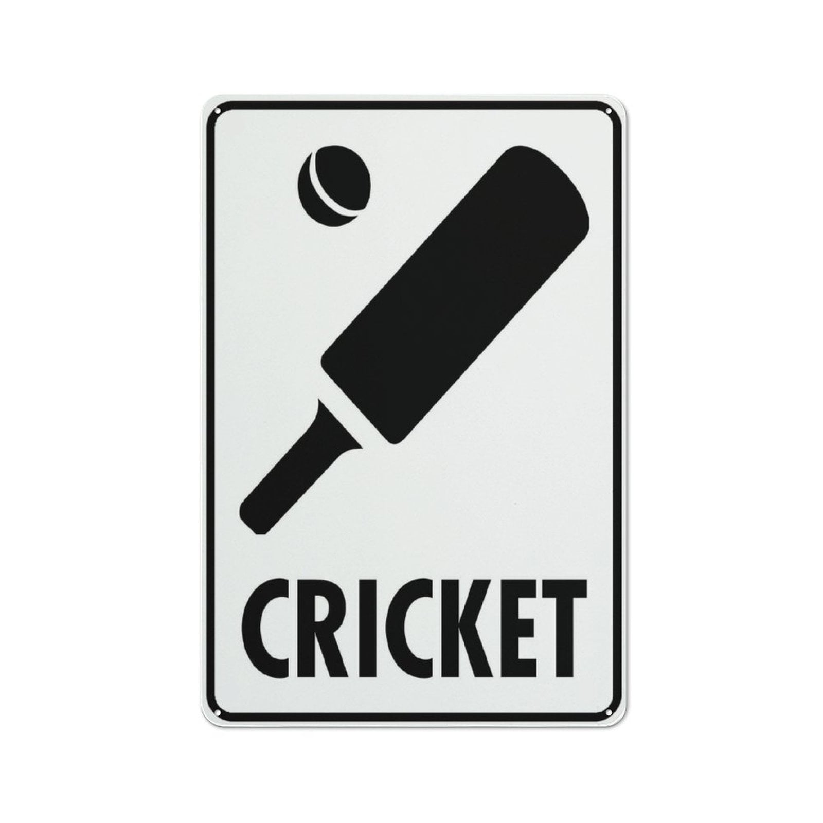 Cricket Sign Outdoor Metal Sign - 12 X 8 Metal Signs For Business ...