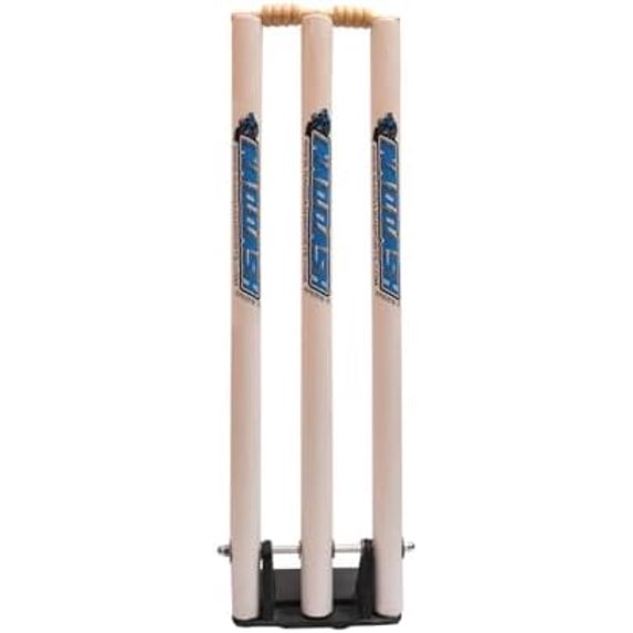 Cricket Spring Return Stumps Wickets Metal Base Multi Surface Placement ...