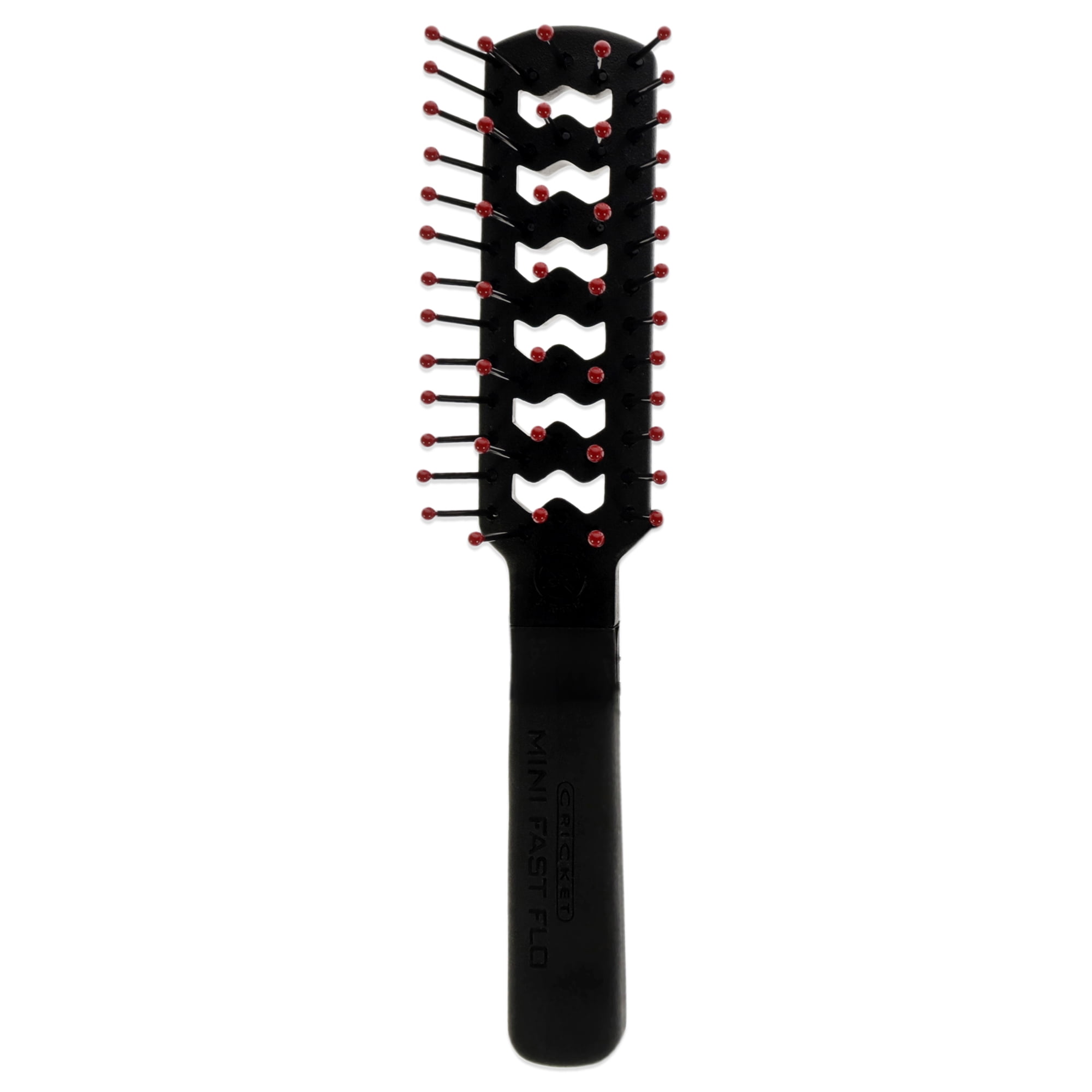 Cricket Static Free Mini Fast Flo - Black and Red 1 Pc Hair Brush ...