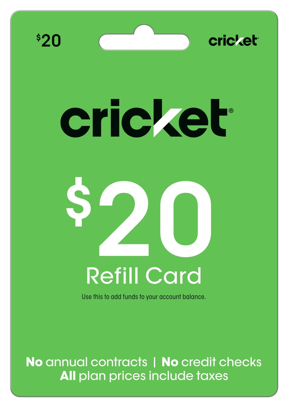 Cricket Wireless $20 e-PIN Top Up (Email Delivery) - Walmart.com
