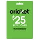Cricket Wireless $25 e-PIN Top Up (Email Delivery) - Walmart.com