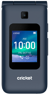 Cricket Wireless Cricket Debut FLIP 4GB Navy Blue Prepaid Phone ...