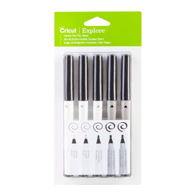 Cricut Maker & Explore Black Variety Pen & Marker Set, Fine Point ...