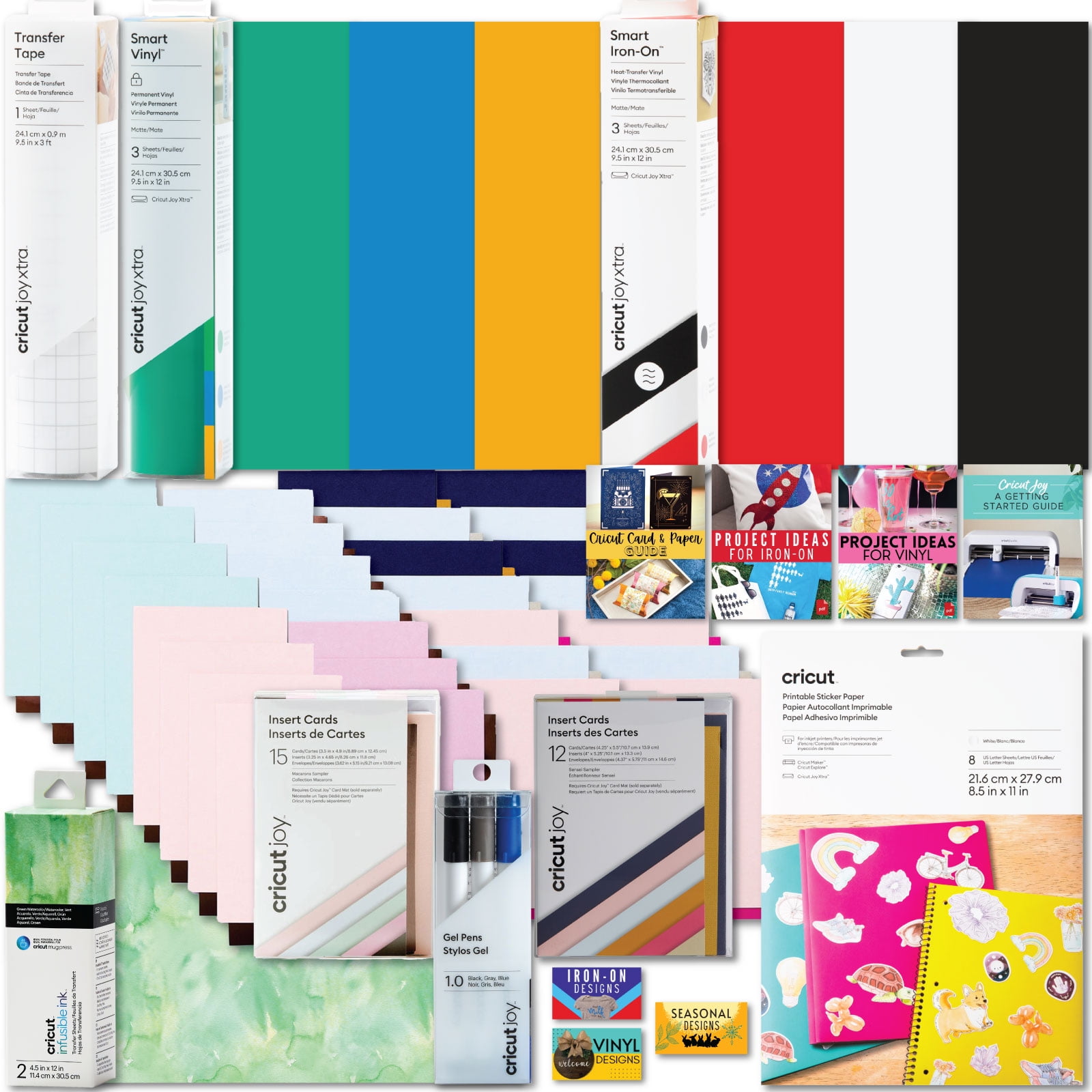 Cricut Deluxe All-in-One Materials & Accessories Bundle for Joy Xtra ...