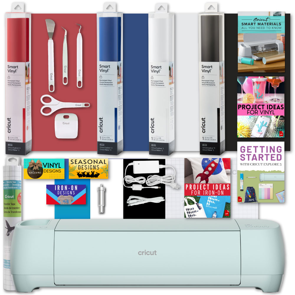 Cricut Maker 3 Machine Smart Vinyl & Iron On Bundle - Walmart.com