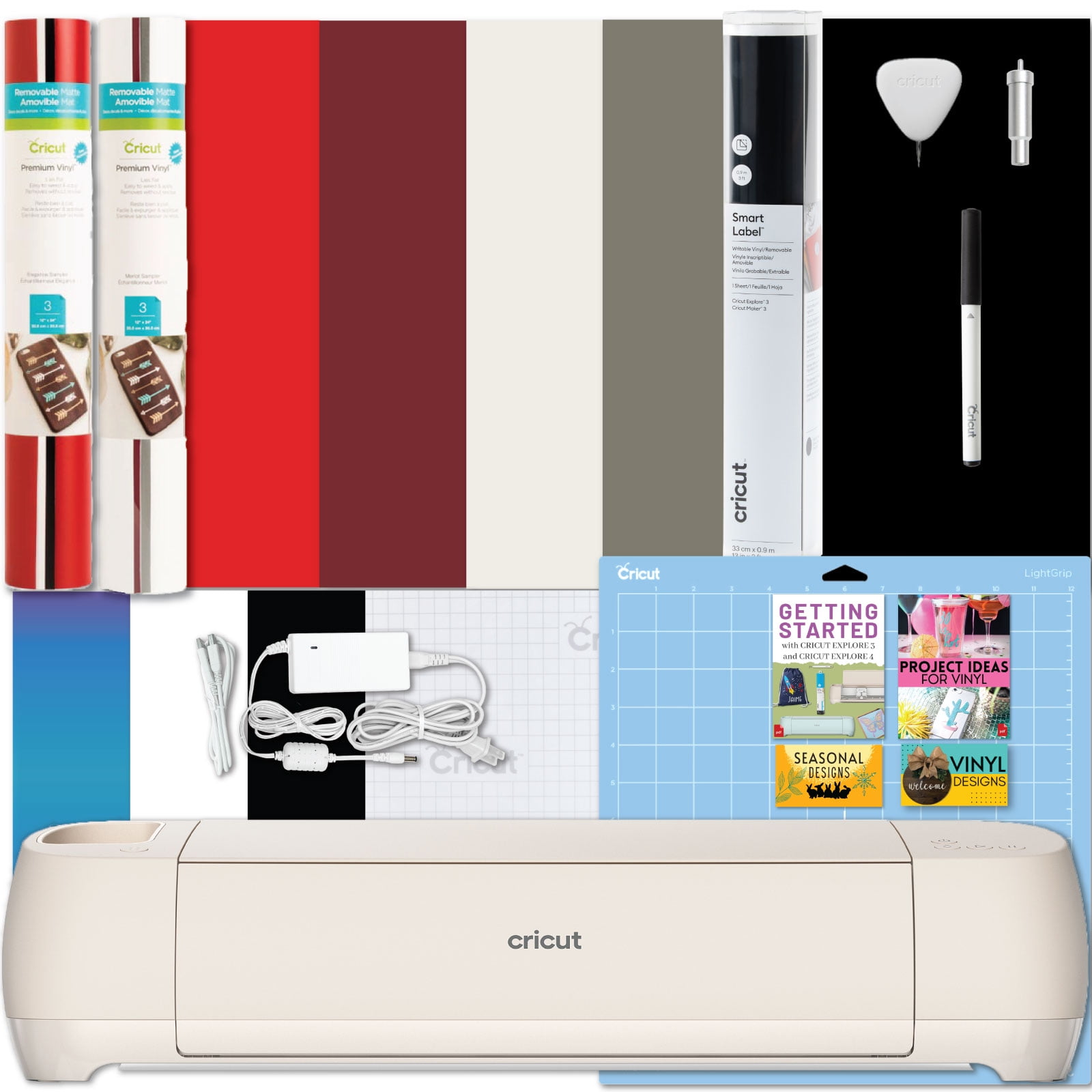 Cricut Explore 4 Cutting Machine and Vinyl Rolls with Smart Writable ...